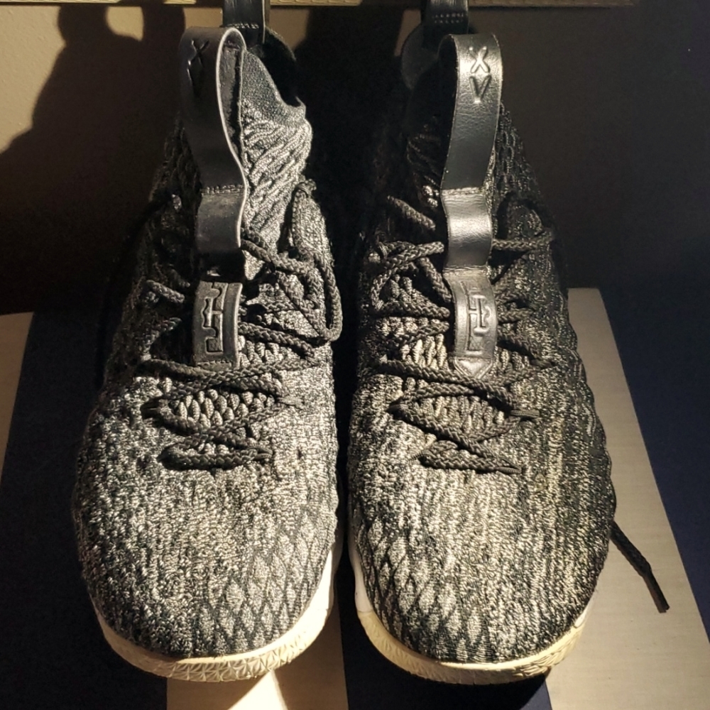Nike Lebron 15 Ashes Black White Oreo Basketball Shoes - Gem